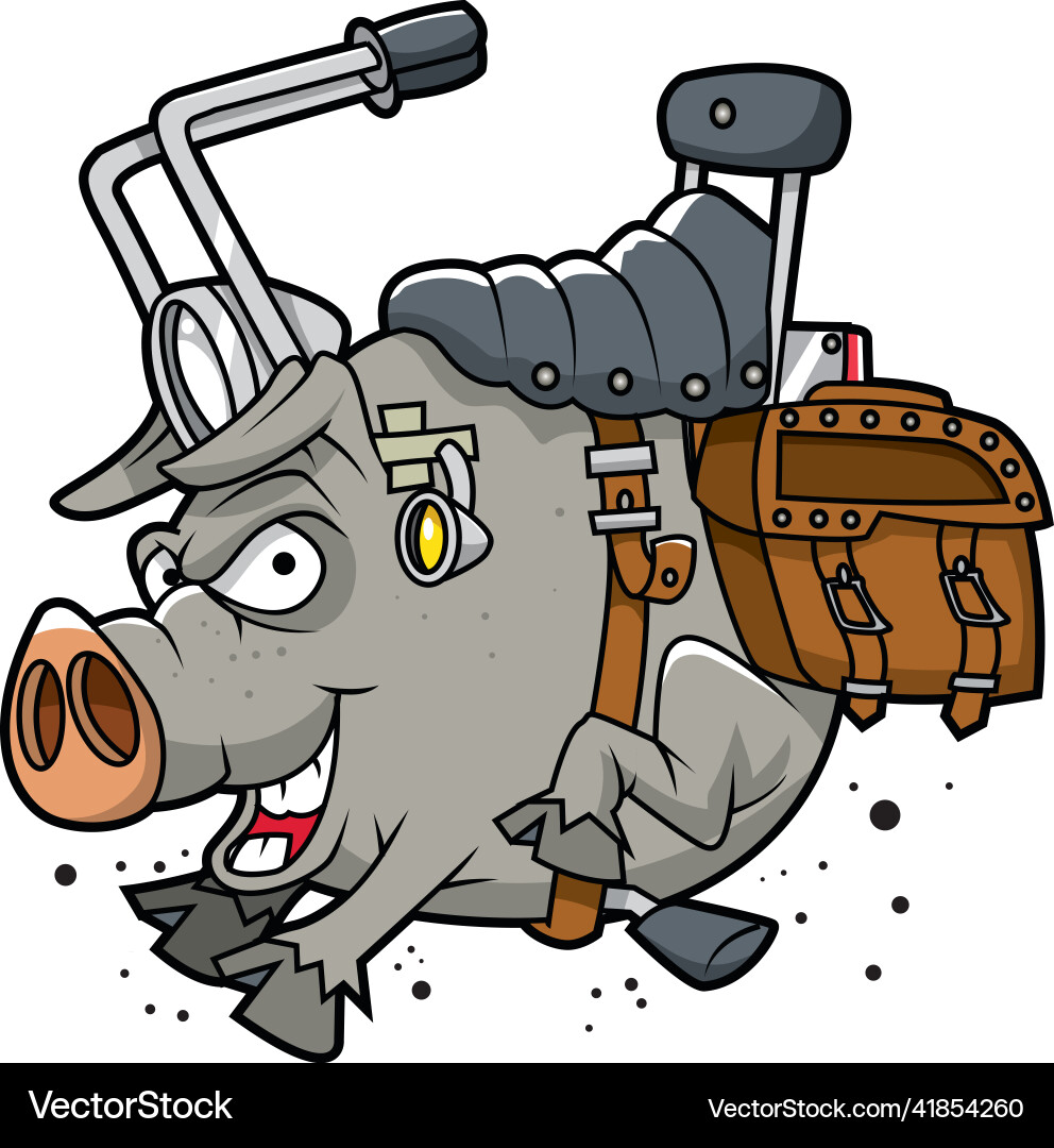 Cartoon hawg Royalty Free Vector Image - VectorStock