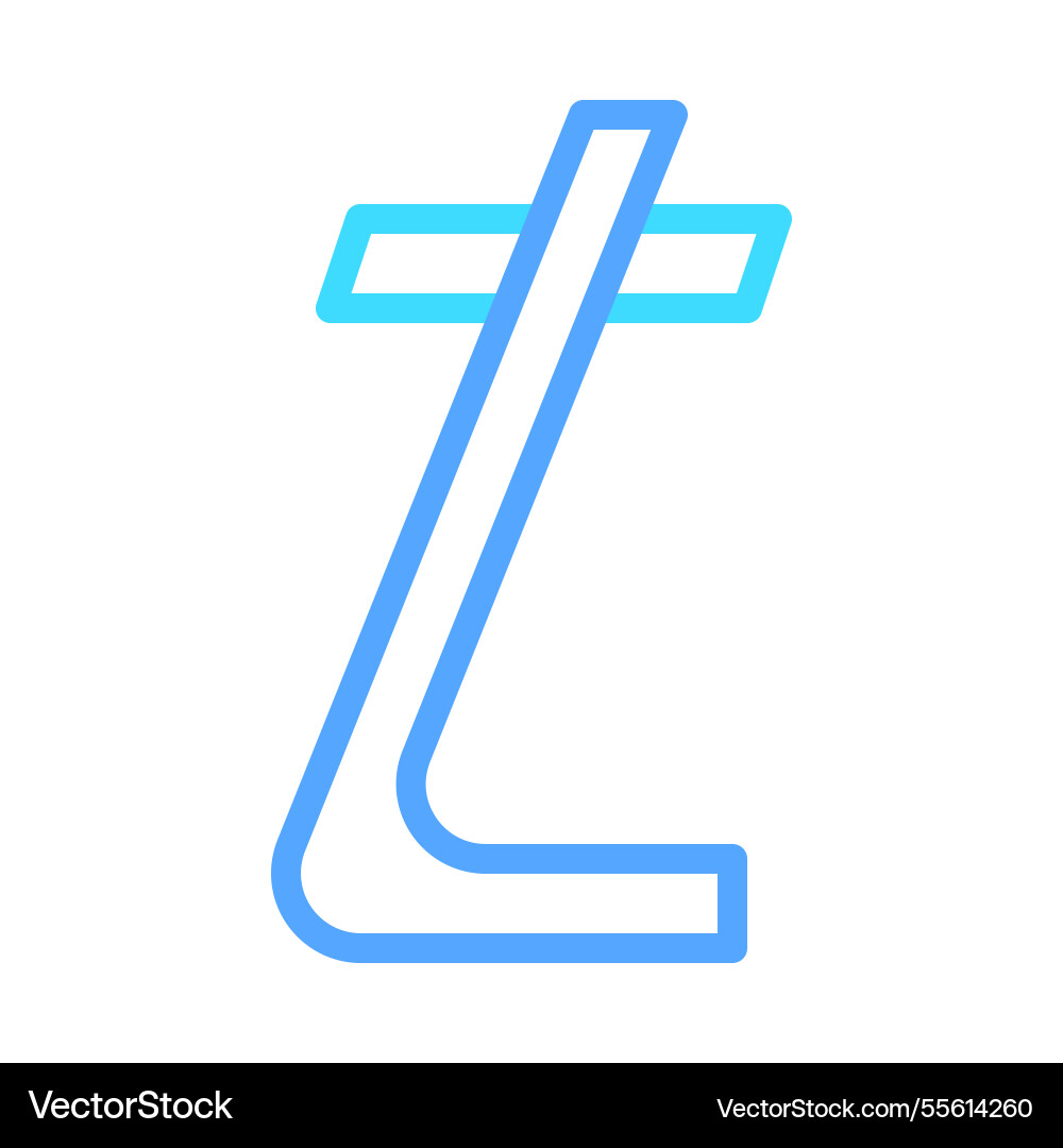 Zeta symbol modern and creative design element Vector Image