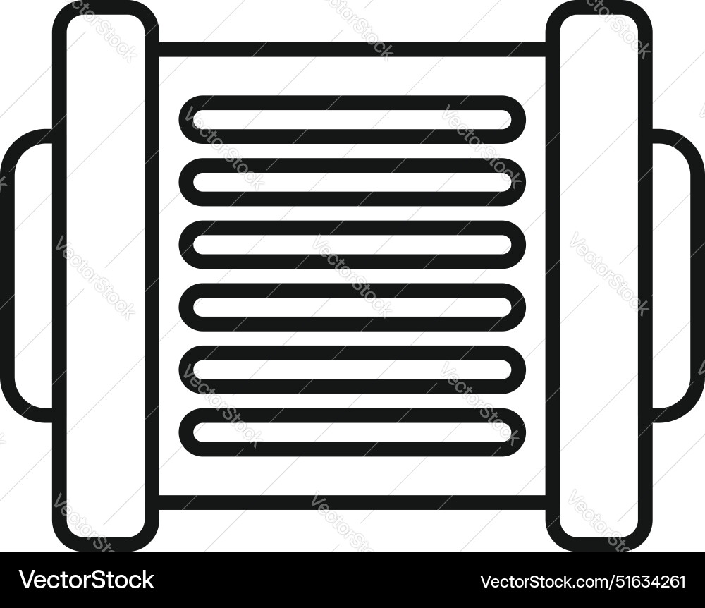 Car radiator cooling system providing heat Vector Image