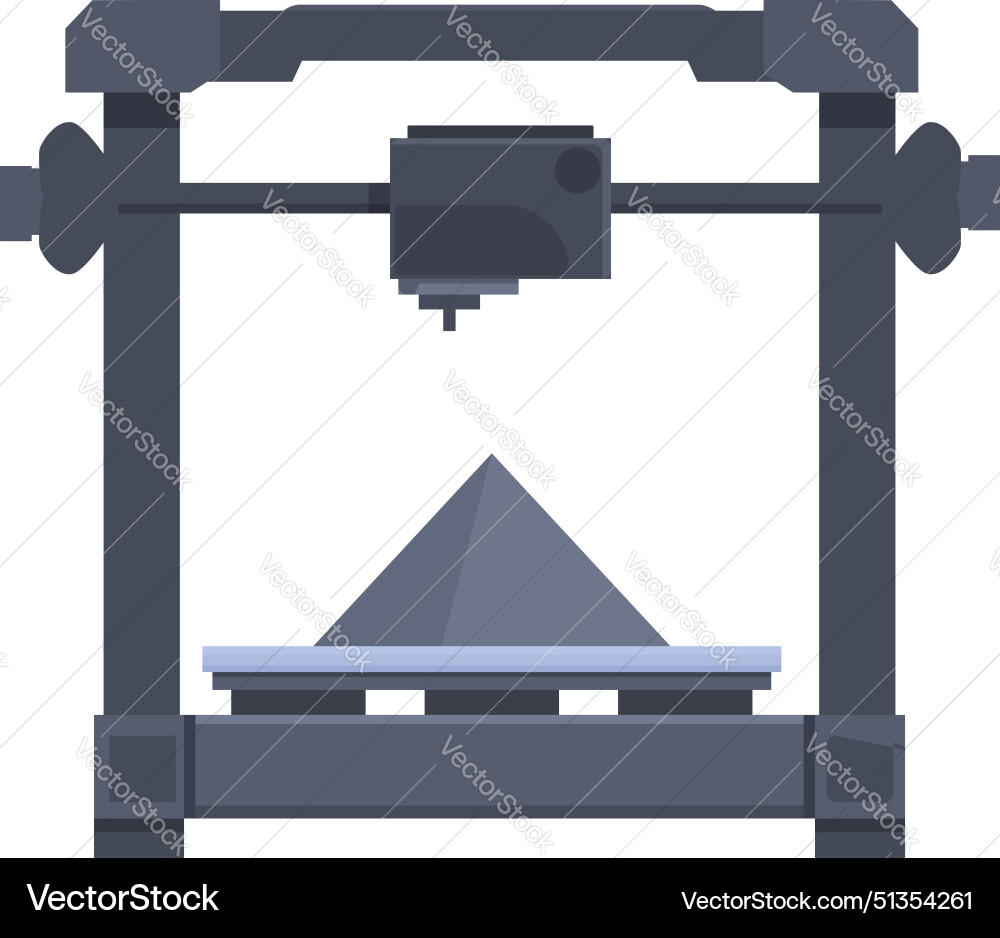 Modern 3d printer icon Royalty Free Vector Image