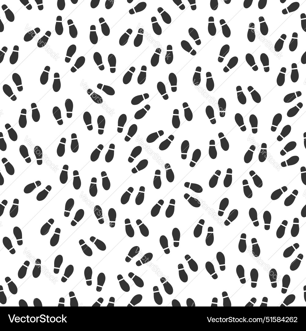 Black and white seamless pattern of simple boot Vector Image