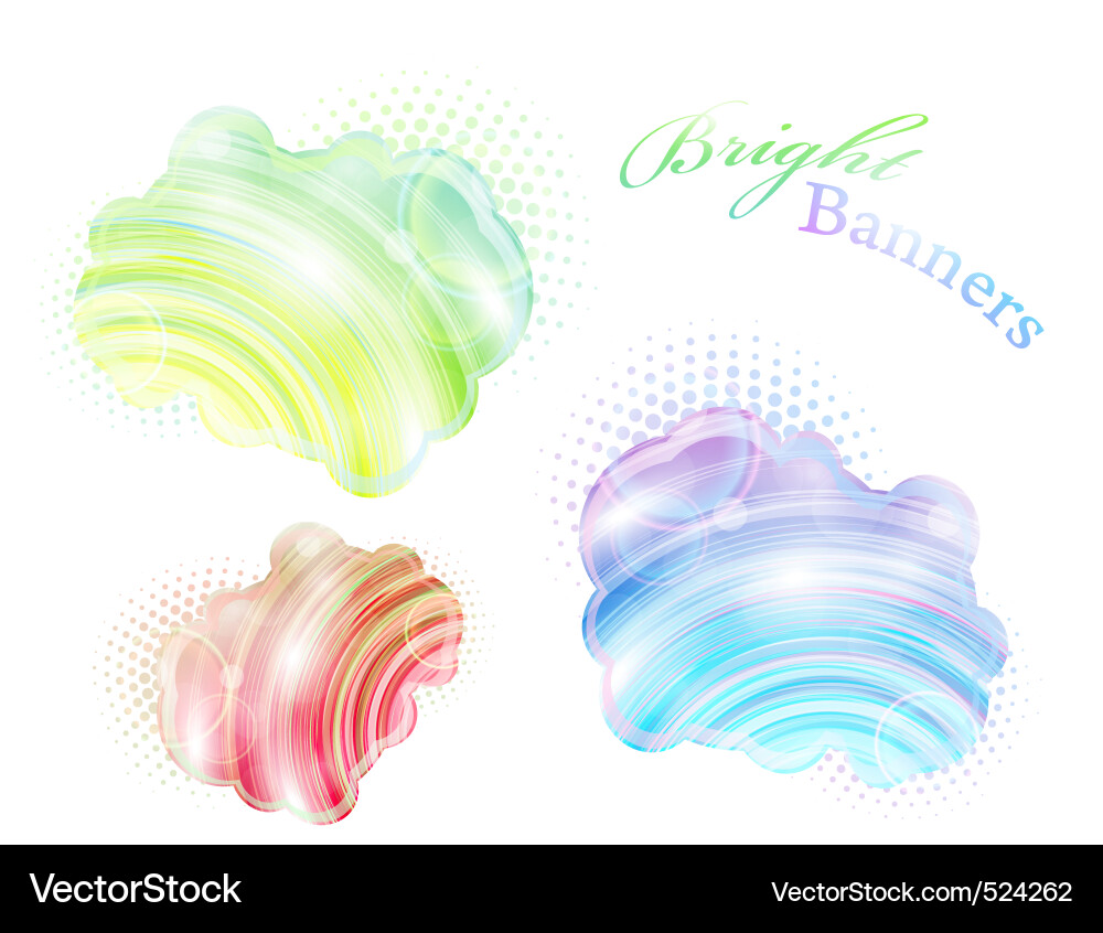 Bright banners Royalty Free Vector Image - VectorStock