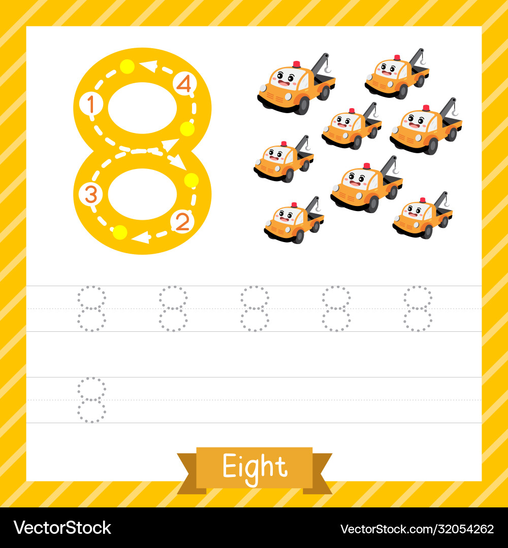 Number Eight Tracing Vector Images (over 150)