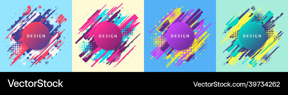 Paint brush promotion template design Royalty Free Vector