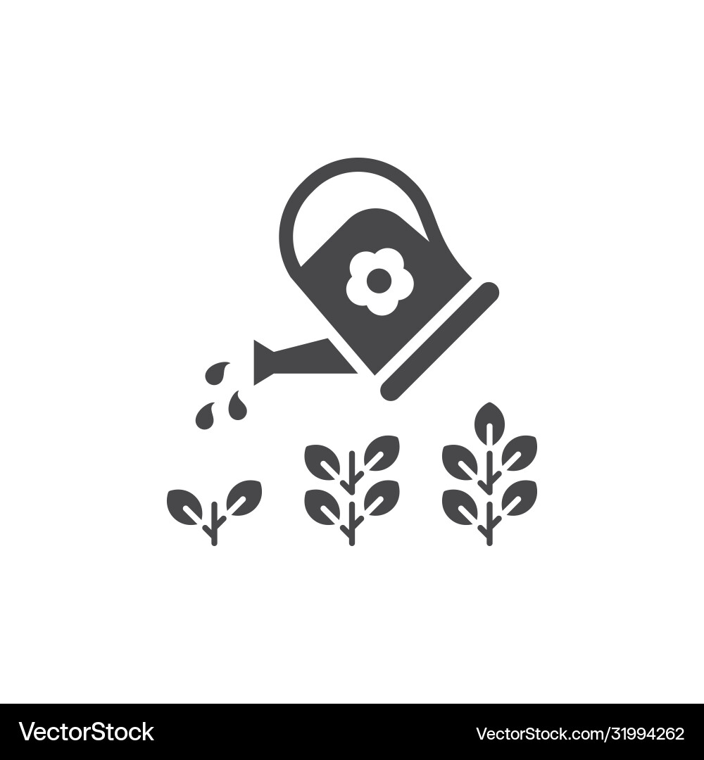 Watering can with plant growth stages concept Vector Image