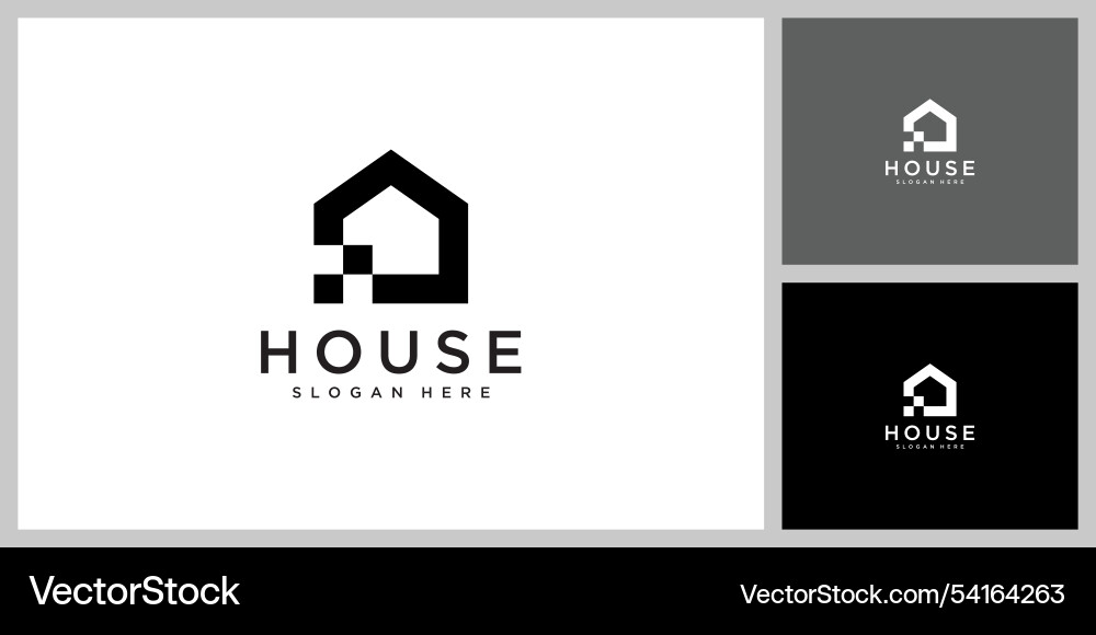 Home logo design concept Royalty Free Vector Image