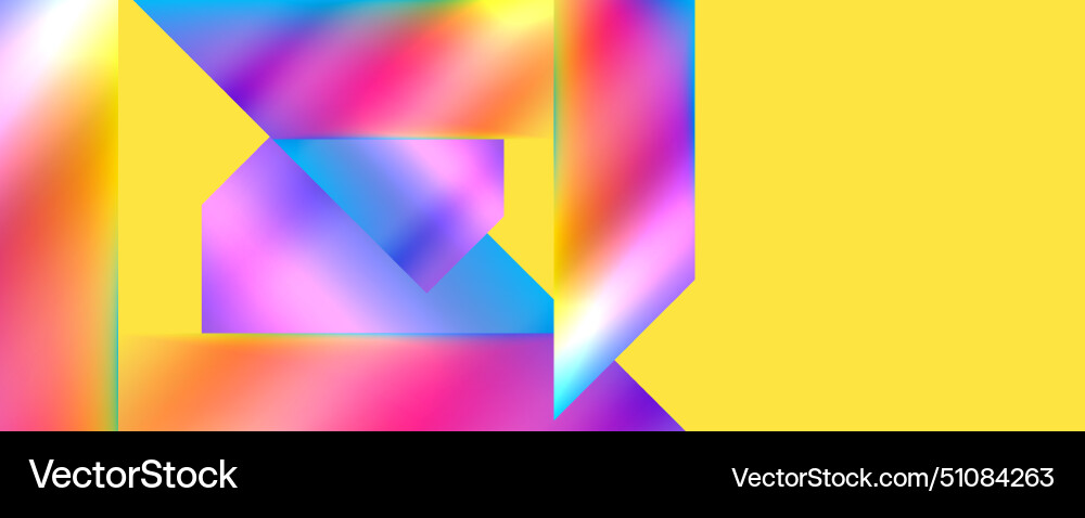 Vibrant magenta and electric blue geometric Vector Image