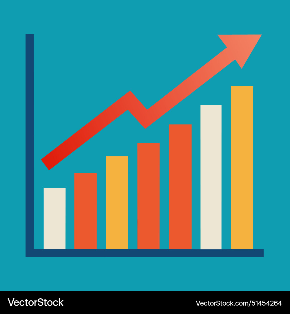 Gdp growth Royalty Free Vector Image - VectorStock