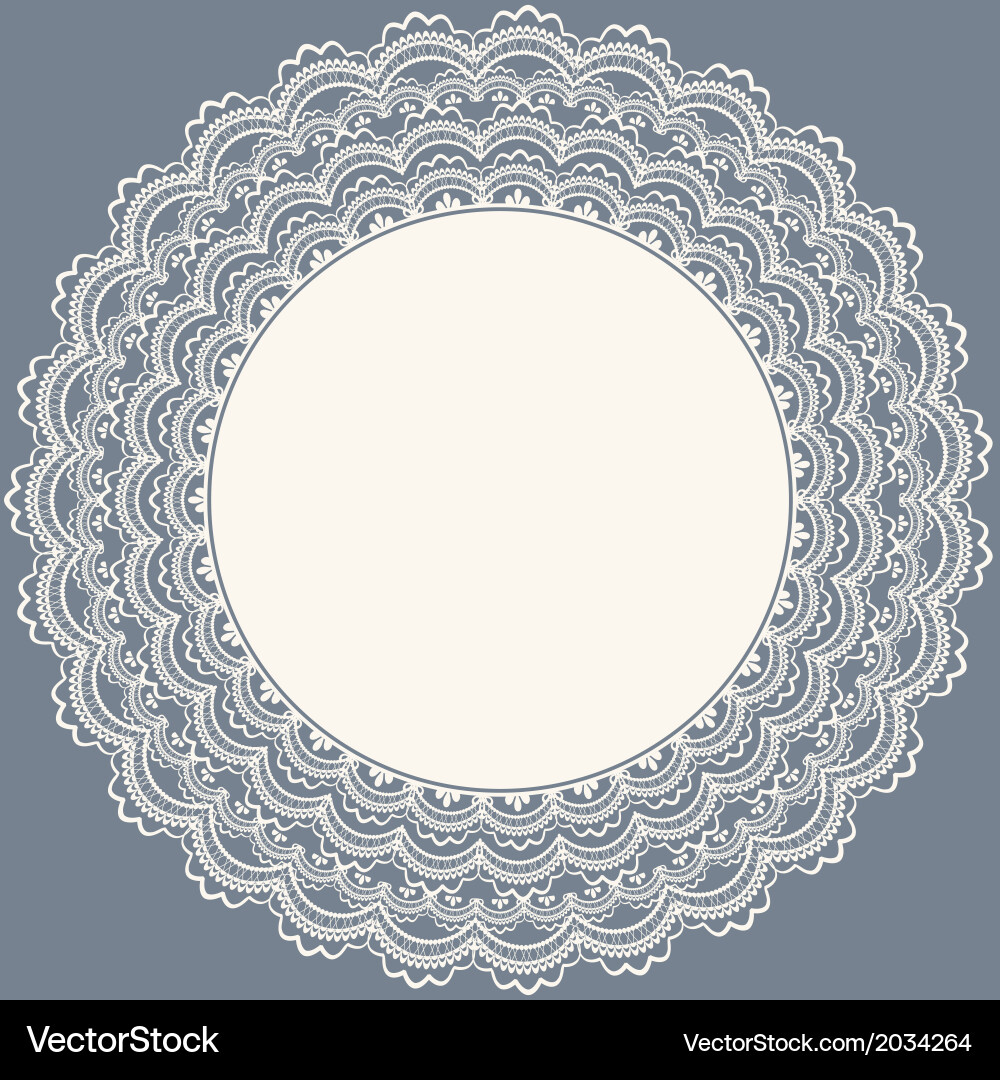 Lace frame Royalty Free Vector Image - VectorStock