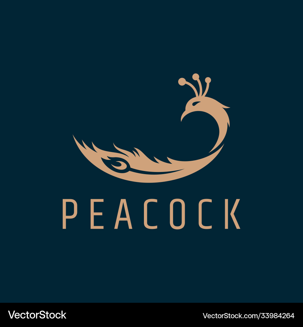 Peacock Logo Vector
