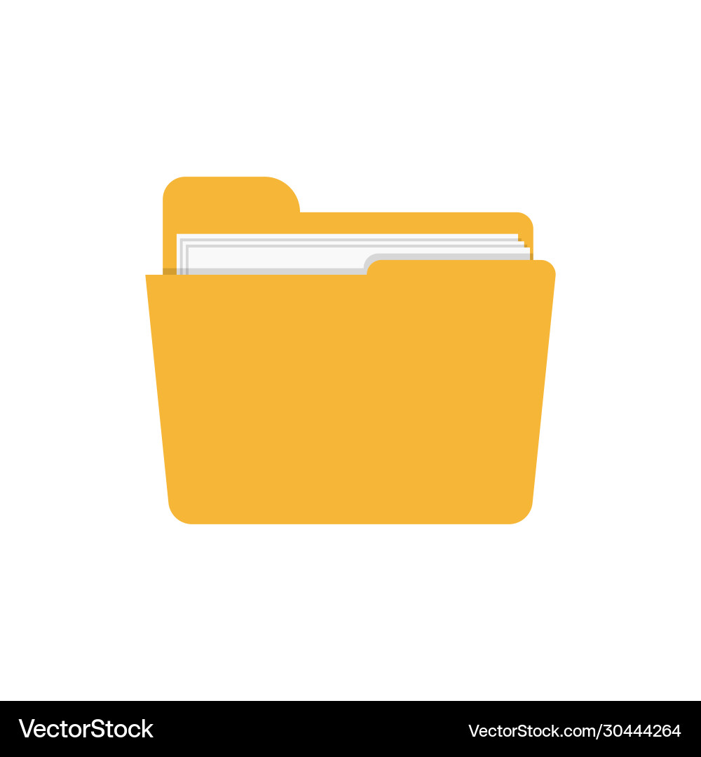 Ordner Icon Lizenzfreies Vektorbild - VectorStock