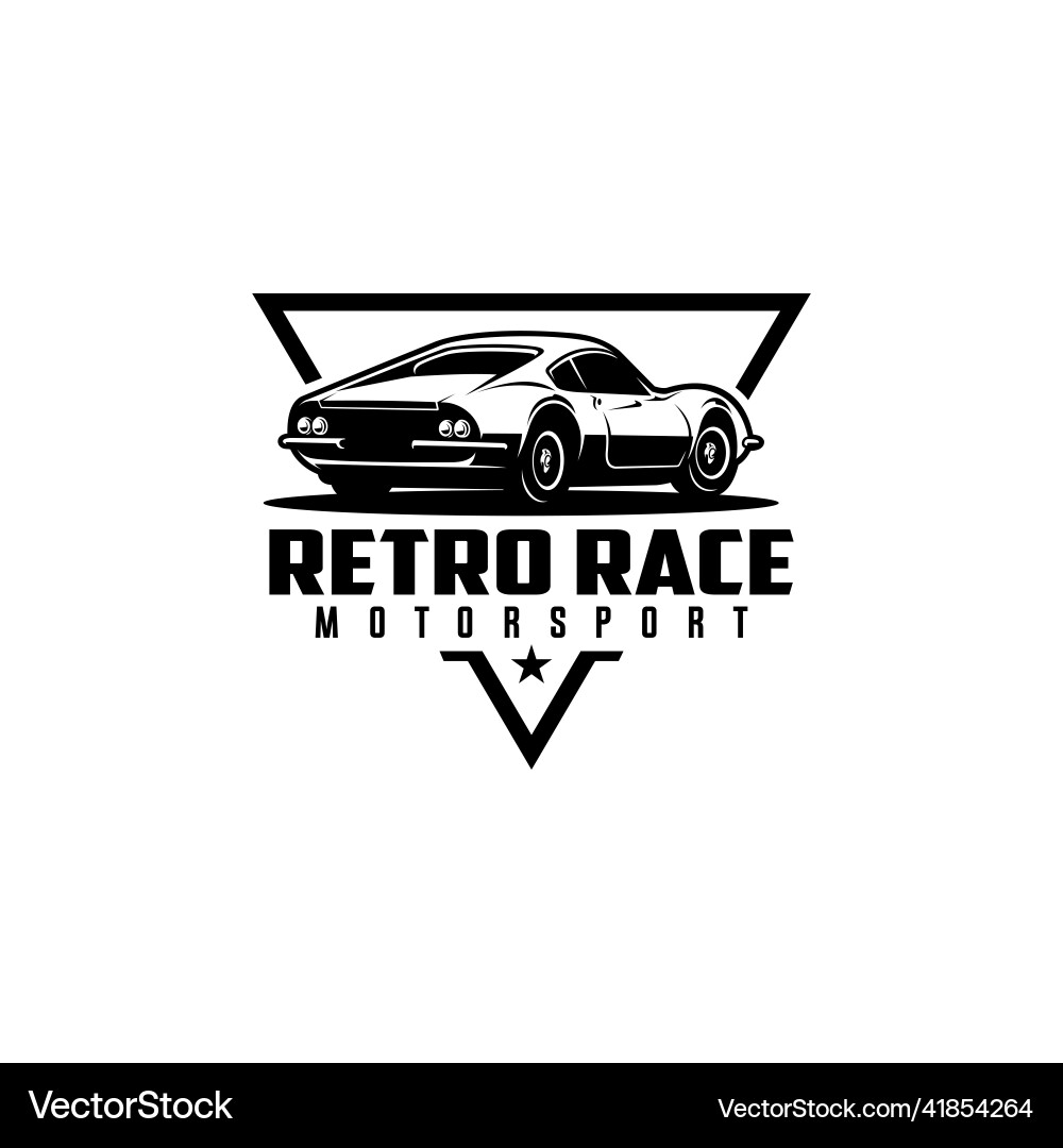 Retro car logo Royalty Free Vector Image - VectorStock