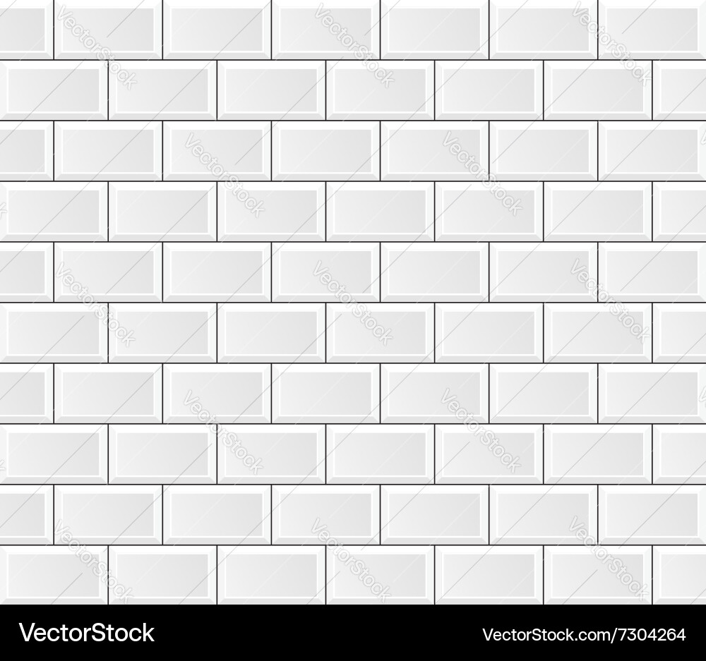 White tile wall Royalty Free Vector Image - VectorStock