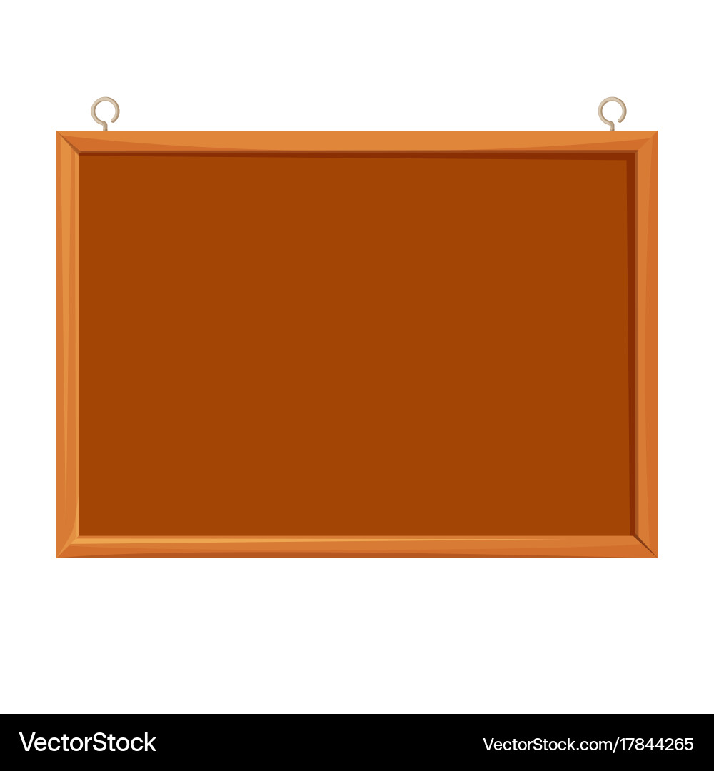 Bulletin board realistic Royalty Free Vector Image