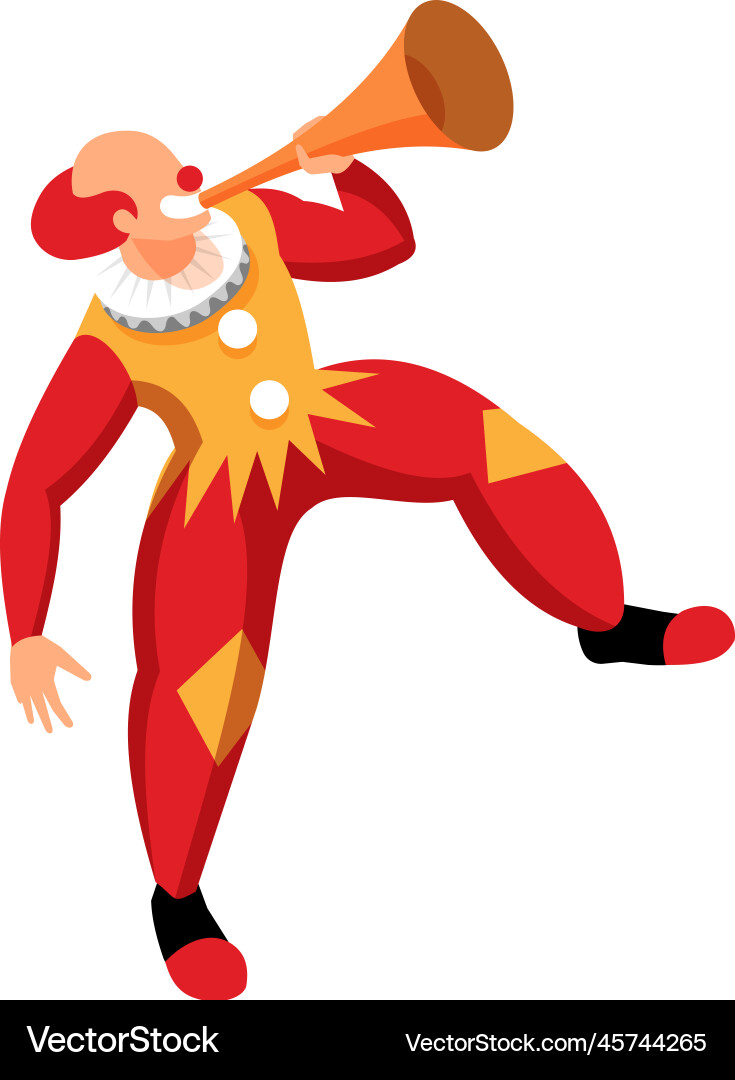 Circus clown meme composition Royalty Free Vector Image