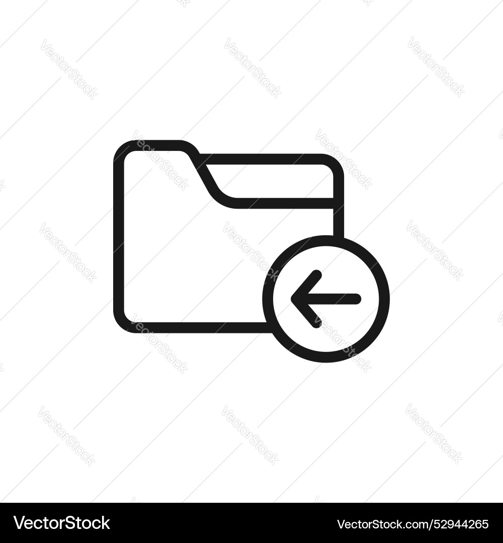 Move to folder icon Royalty Free Vector Image - VectorStock