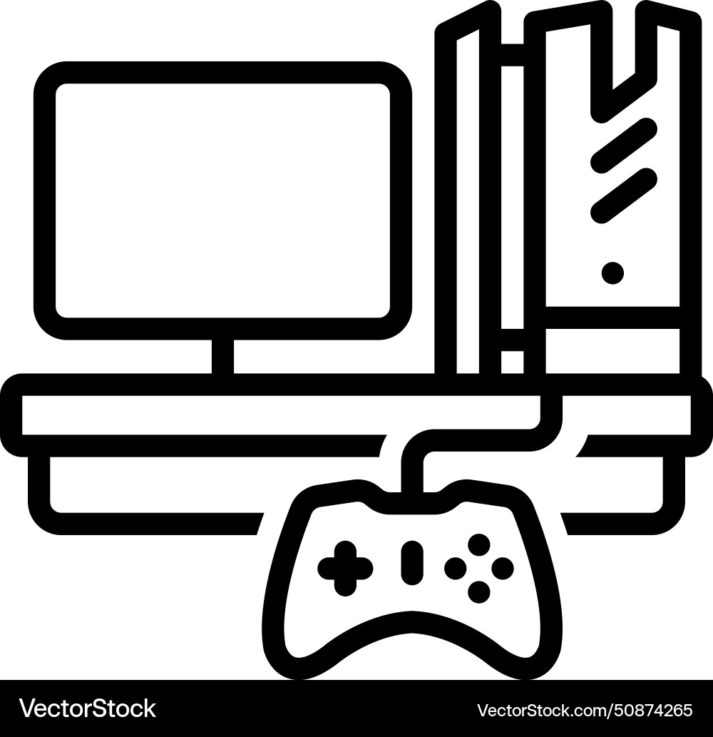 Pc game Royalty Free Vector Image - VectorStock