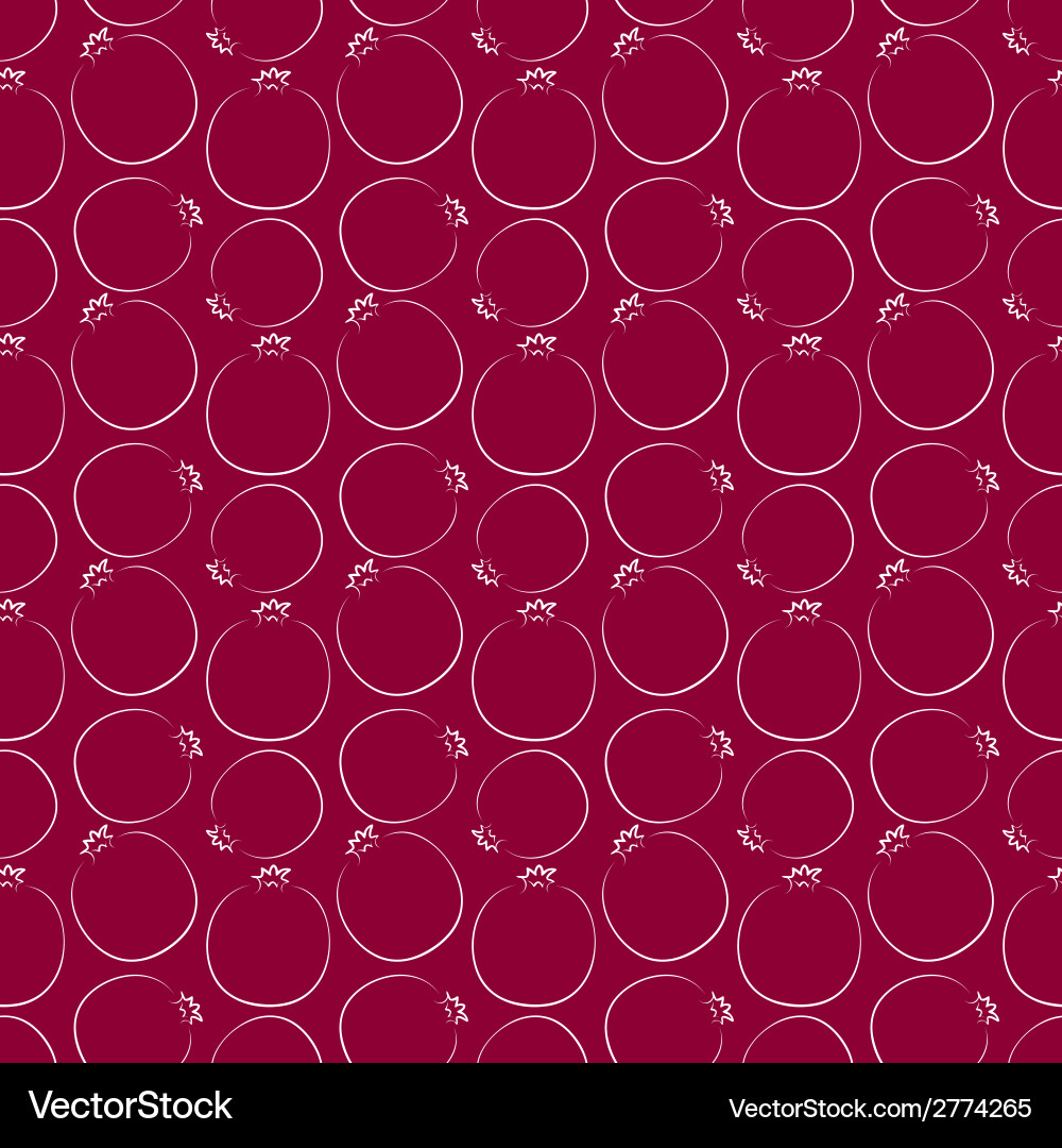 Pomegranate pattern Royalty Free Vector Image - VectorStock