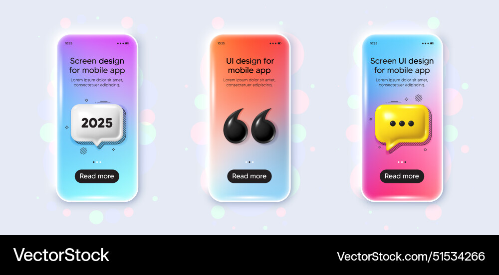 2025 year icon event schedule annual date phone Vector Image