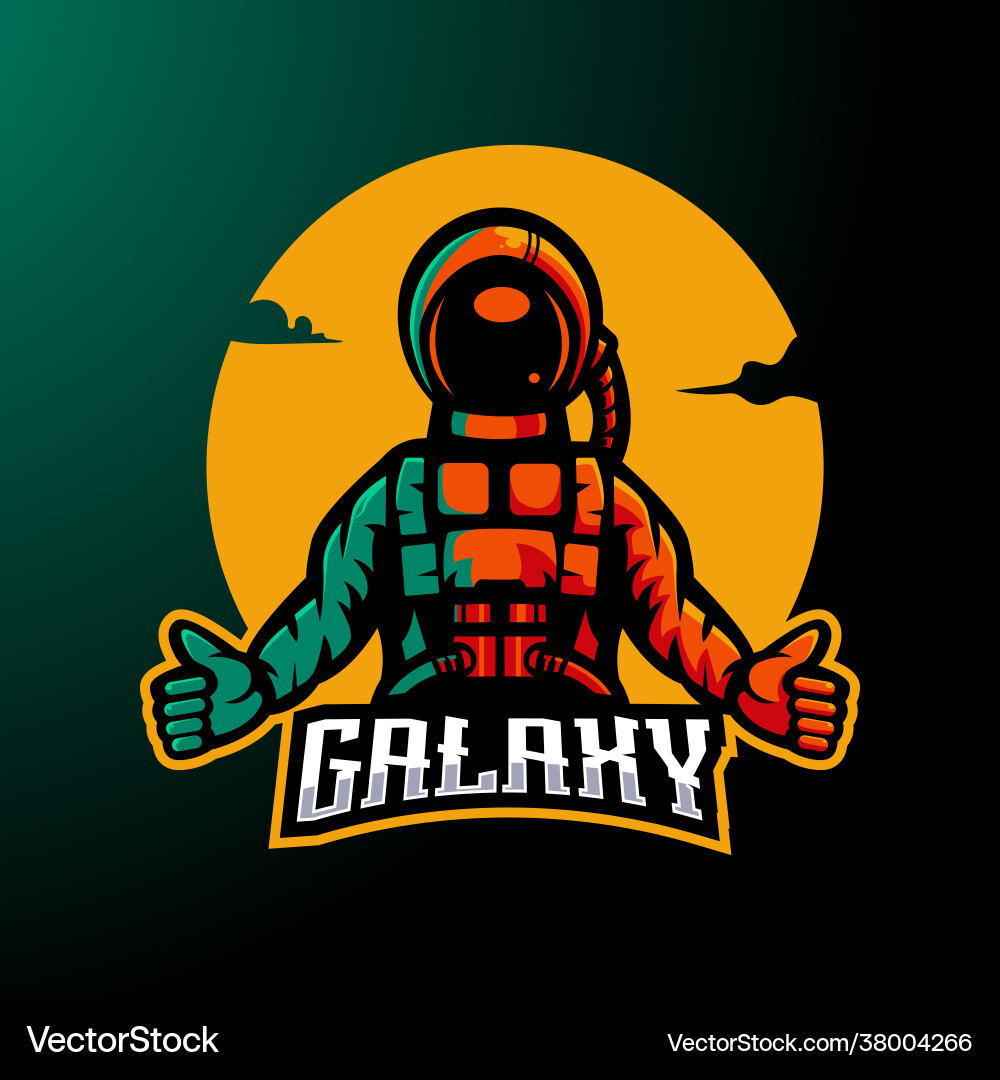 Astronaut logo Royalty Free Vector Image - VectorStock
