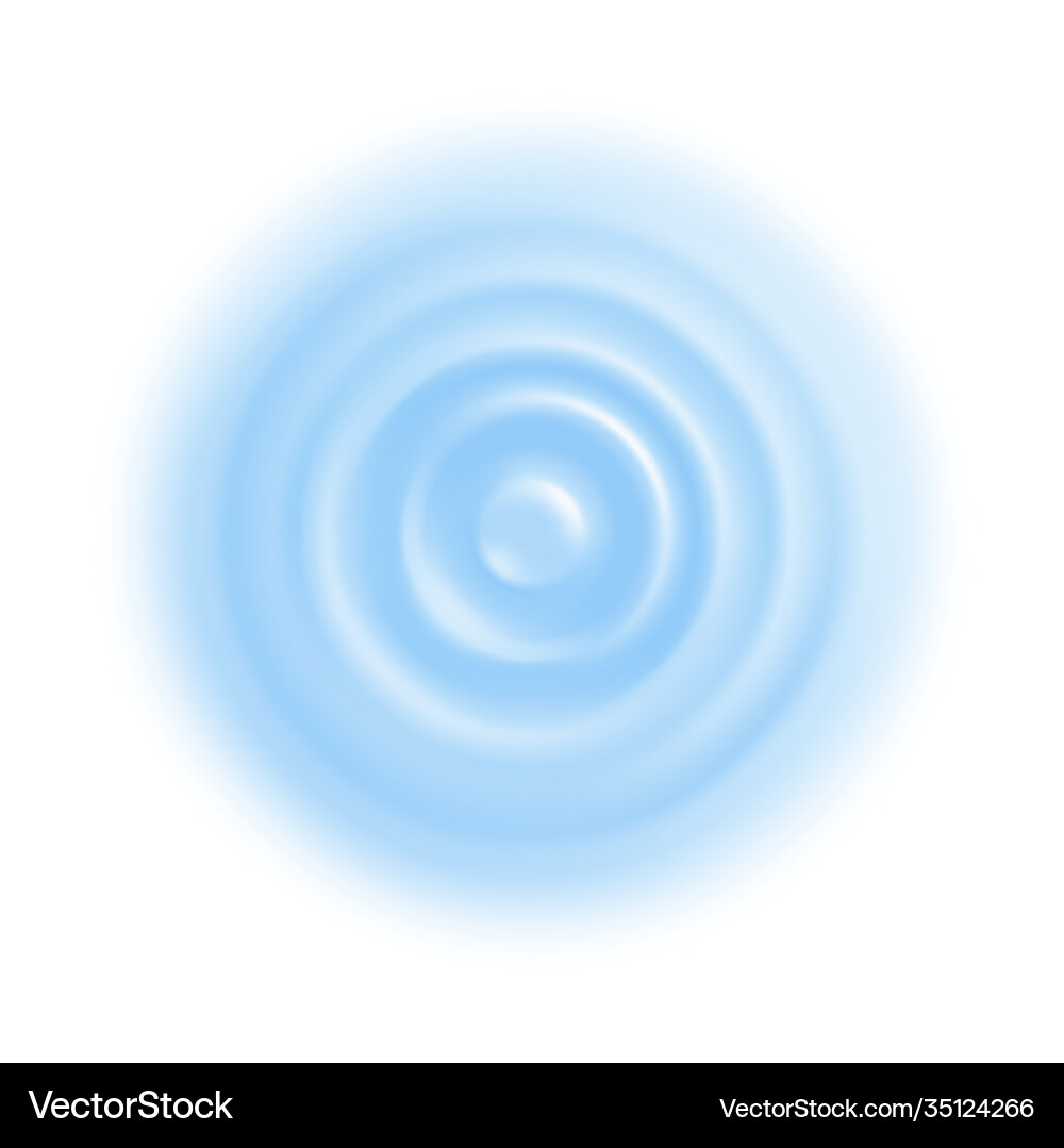Water ripple realistic Royalty Free Vector Image