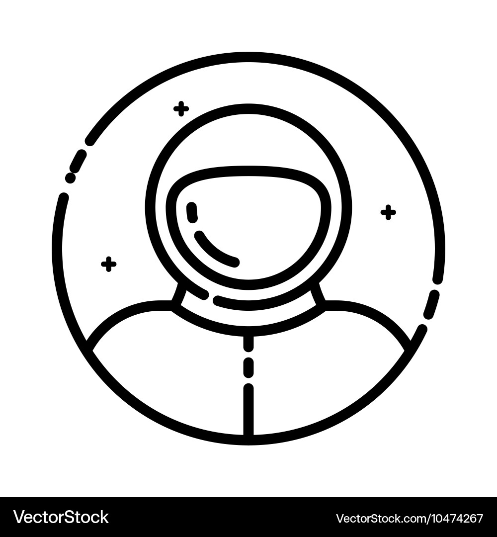 Astronaut in space Royalty Free Vector Image - VectorStock