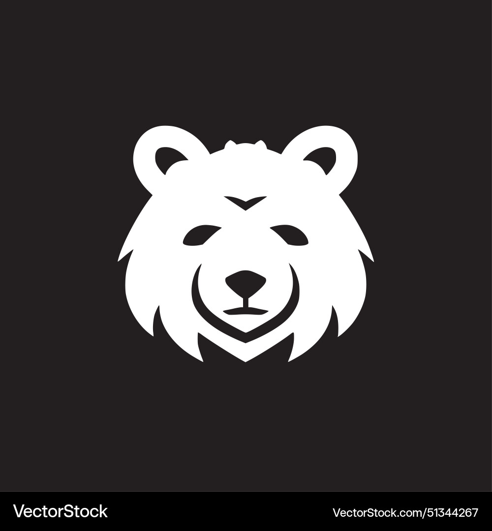 Bear - minimalist and simple silhouette Royalty Free Vector