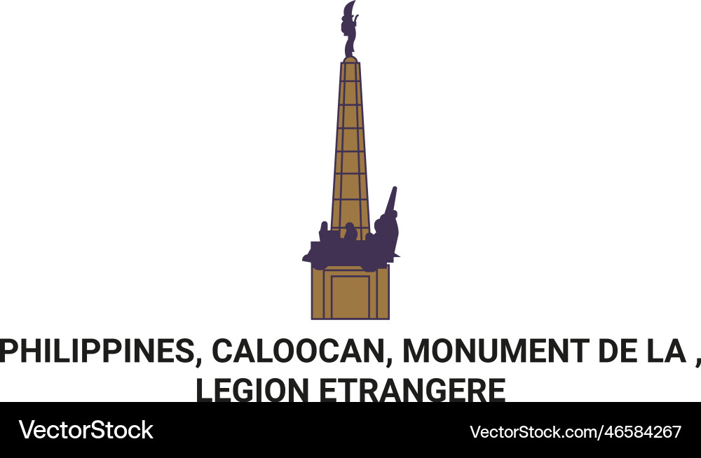 Caloocan Monument De La Legion Royalty Free Vector Image