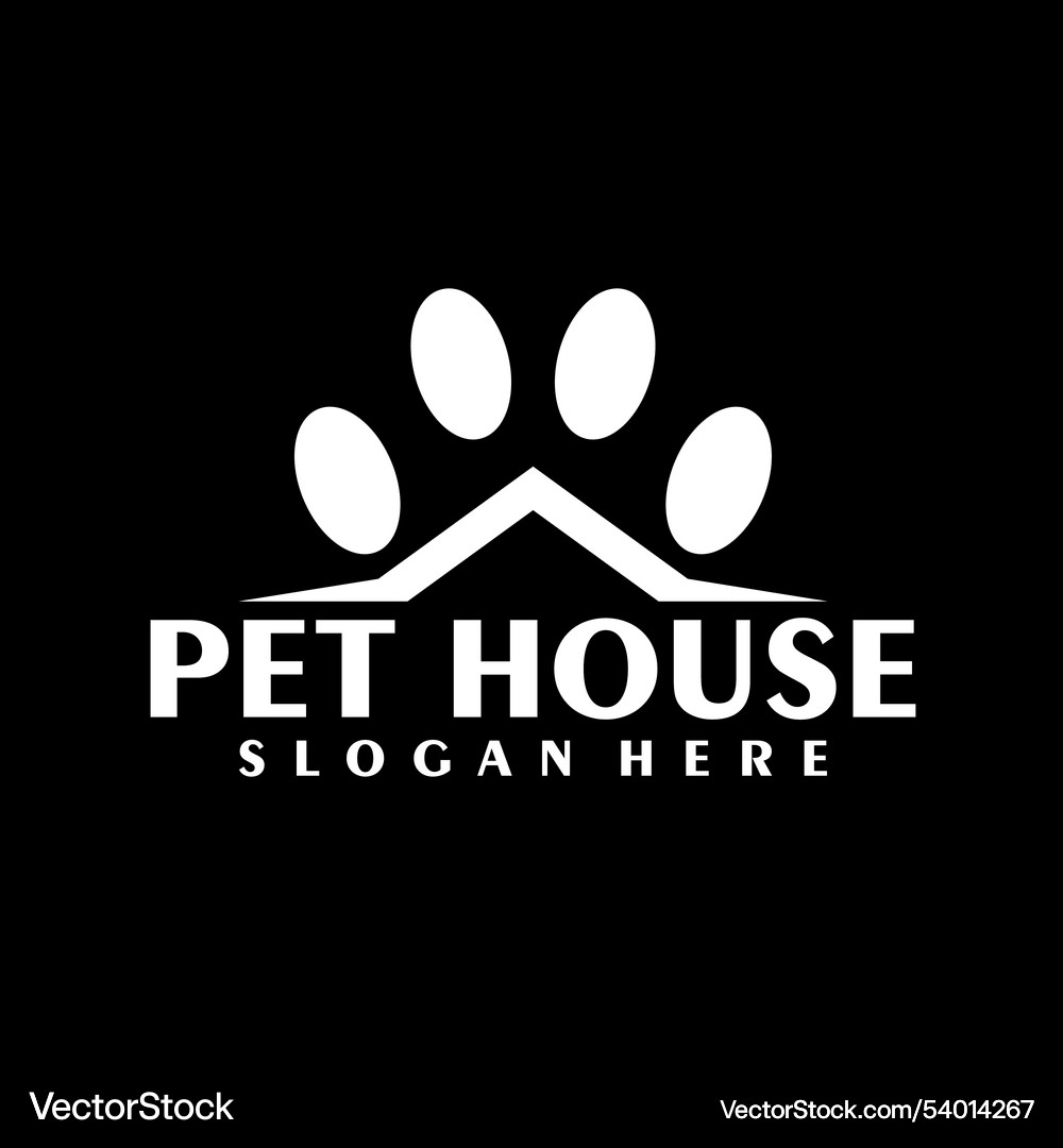 Cozy pet house design Royalty Free Vector Image