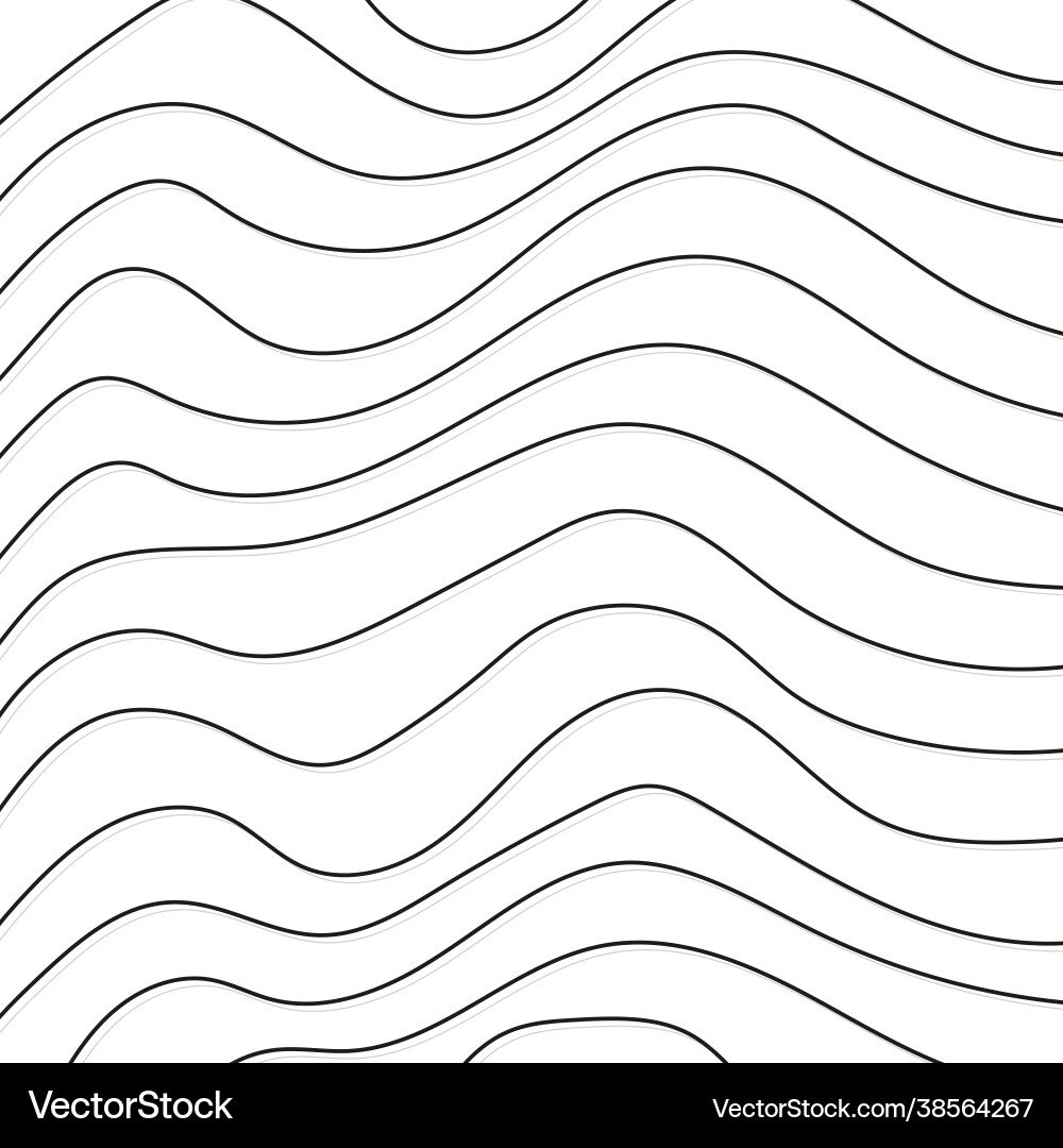 Distorted wave monochrome texture Royalty Free Vector Image