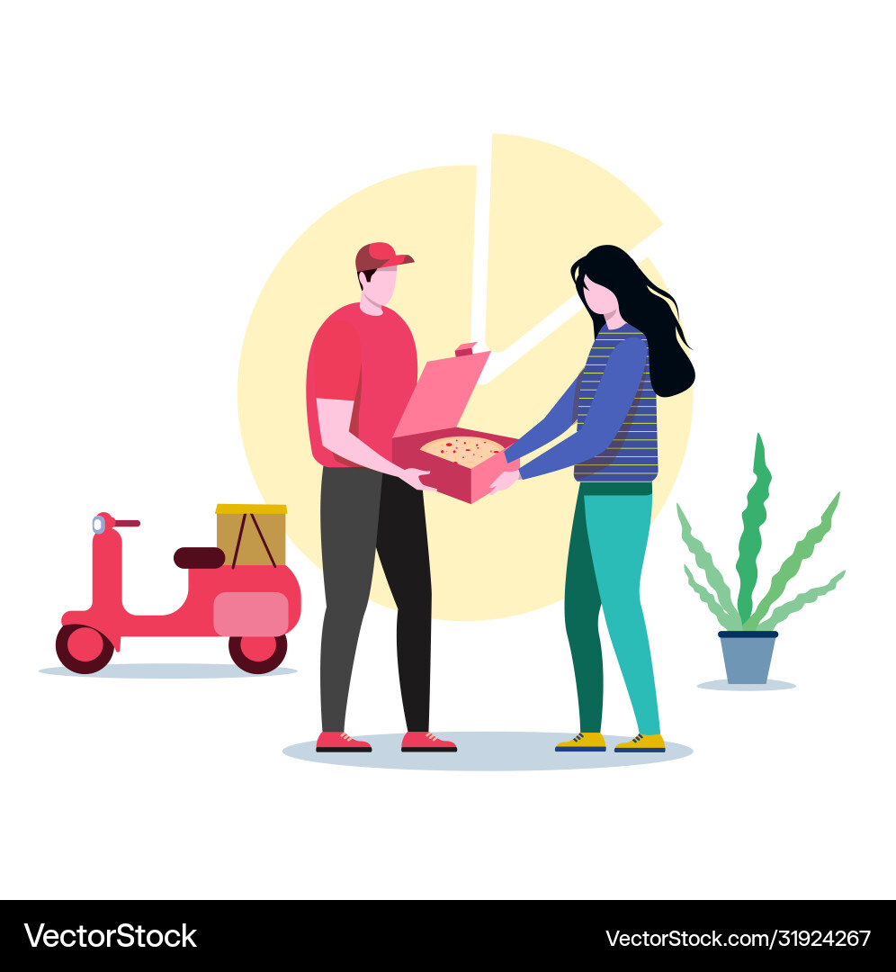 Food delivery Royalty Free Vector Image - VectorStock