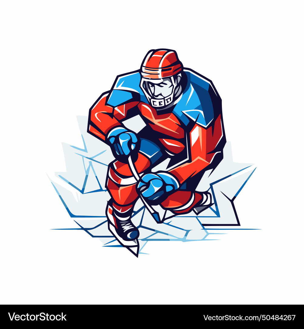 Ice hockey player Royalty Free Vector Image - VectorStock