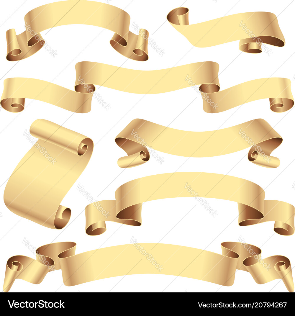 Scrolls of parchment Royalty Free Vector Image