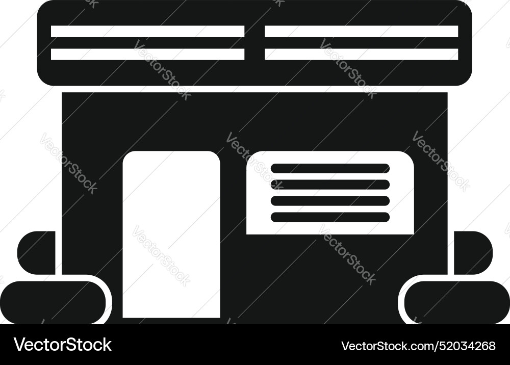Electric generator providing emergency power Vector Image