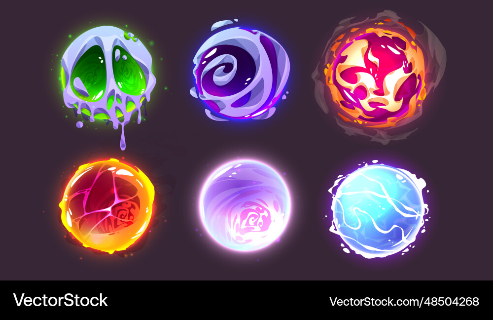Magic glowing ball for fortune telling Royalty Free Vector