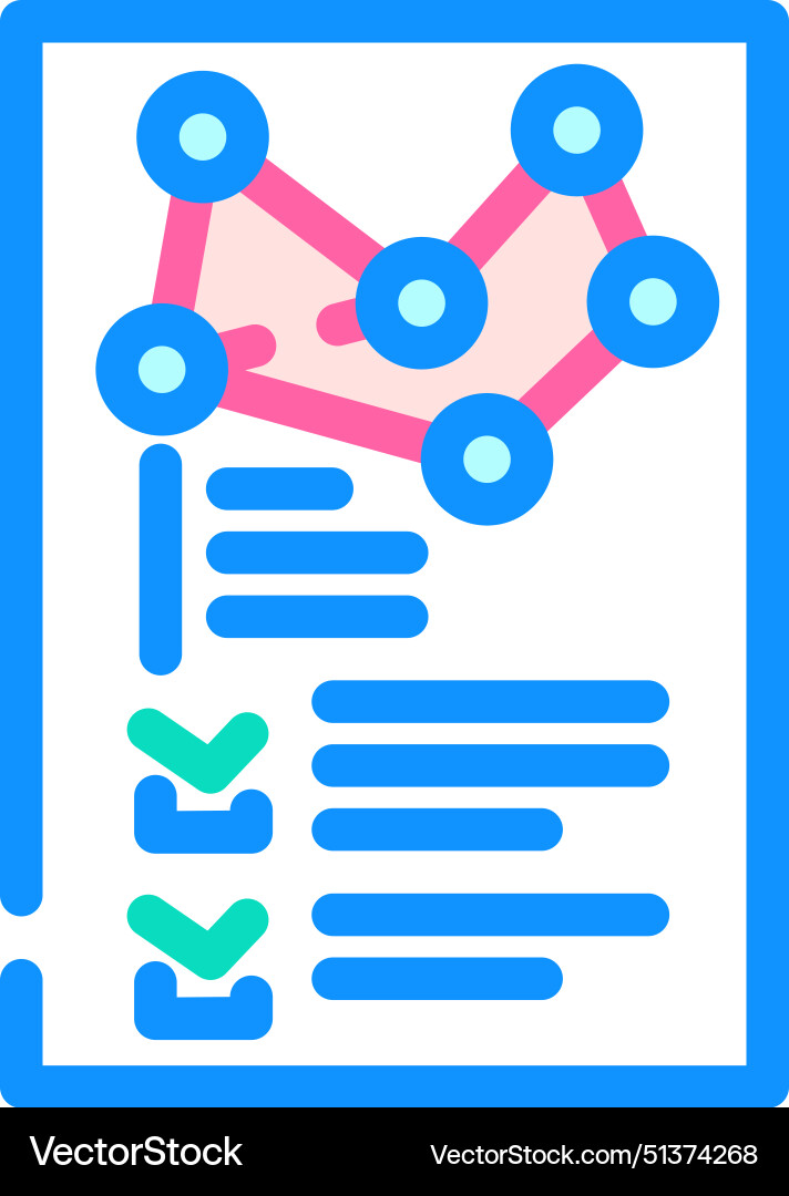 Requirement gathering analyst color icon Vector Image