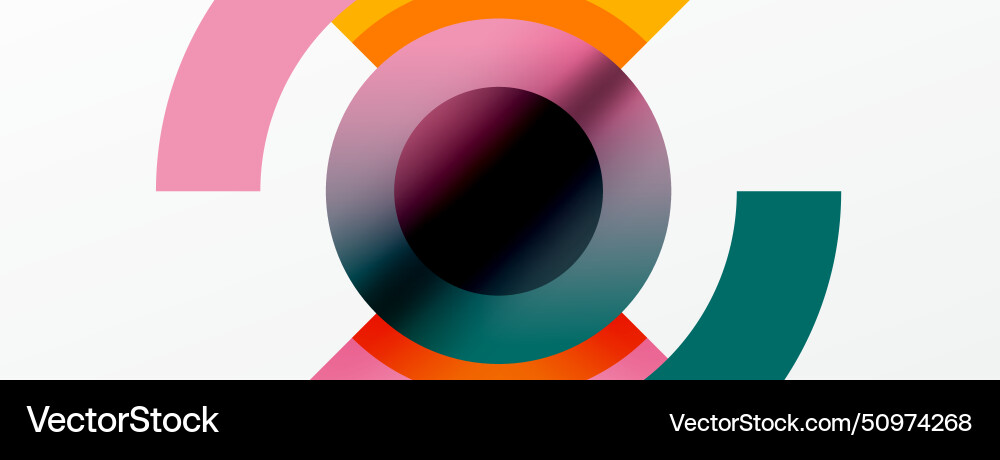Trendy simple circle abstract background Vector Image