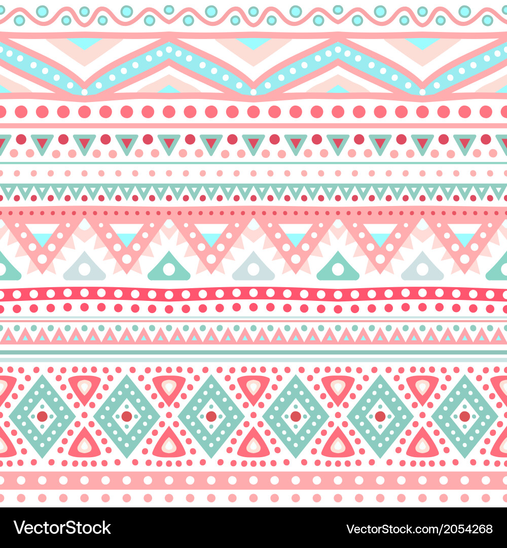 Tribal ethnic seamless stripe pattern Royalty Free Vector