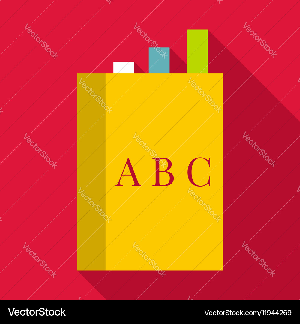 English Book Icon English Book Icon Flat Style Royalty Free Vector