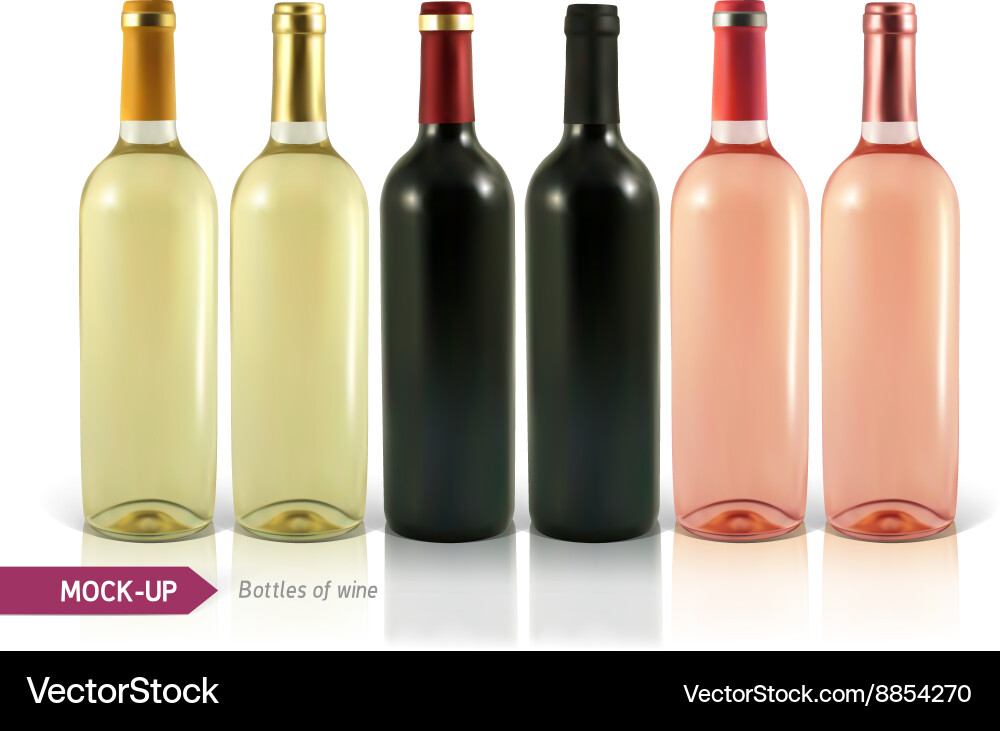 Bottle of wine Royalty Free Vector Image - VectorStock