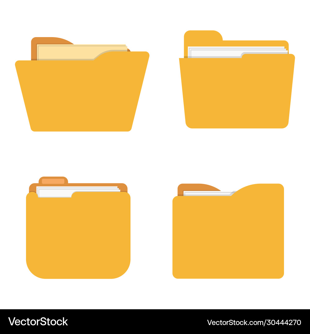 Folder icon Royalty Free Vector Image - VectorStock