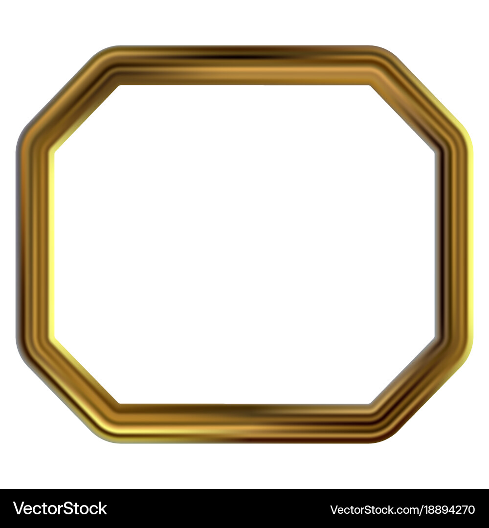 Frame gold clip art Royalty Free Vector Image - VectorStock