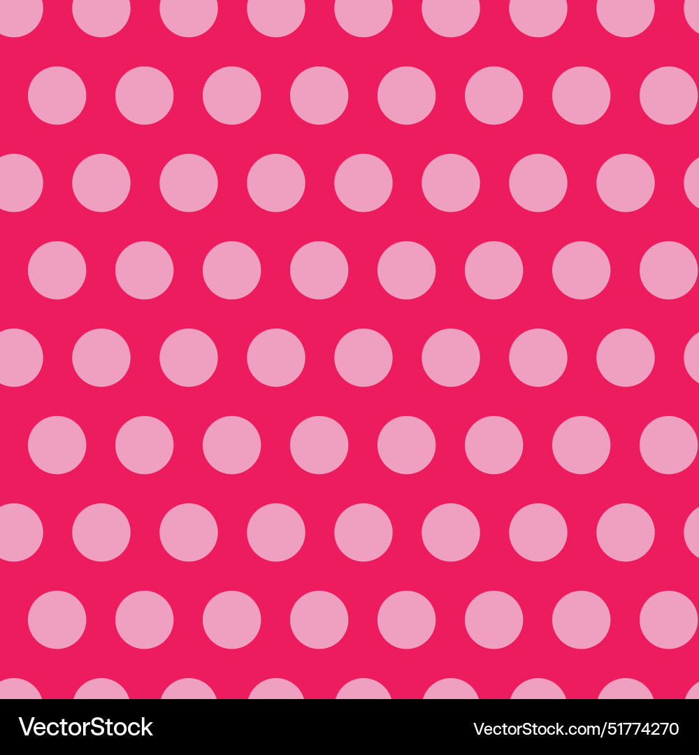 Pink dots in rows on background Royalty Free Vector Image