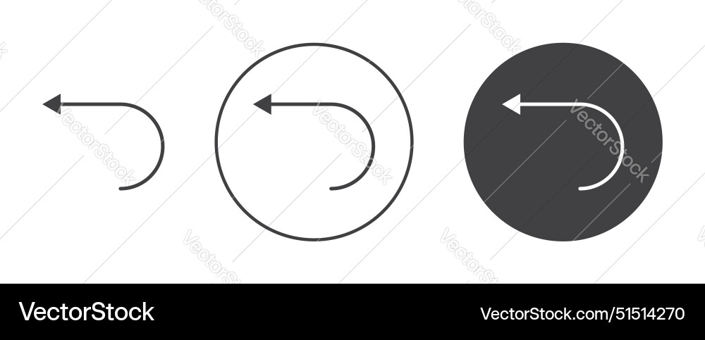 Undo icon Royalty Free Vector Image - VectorStock
