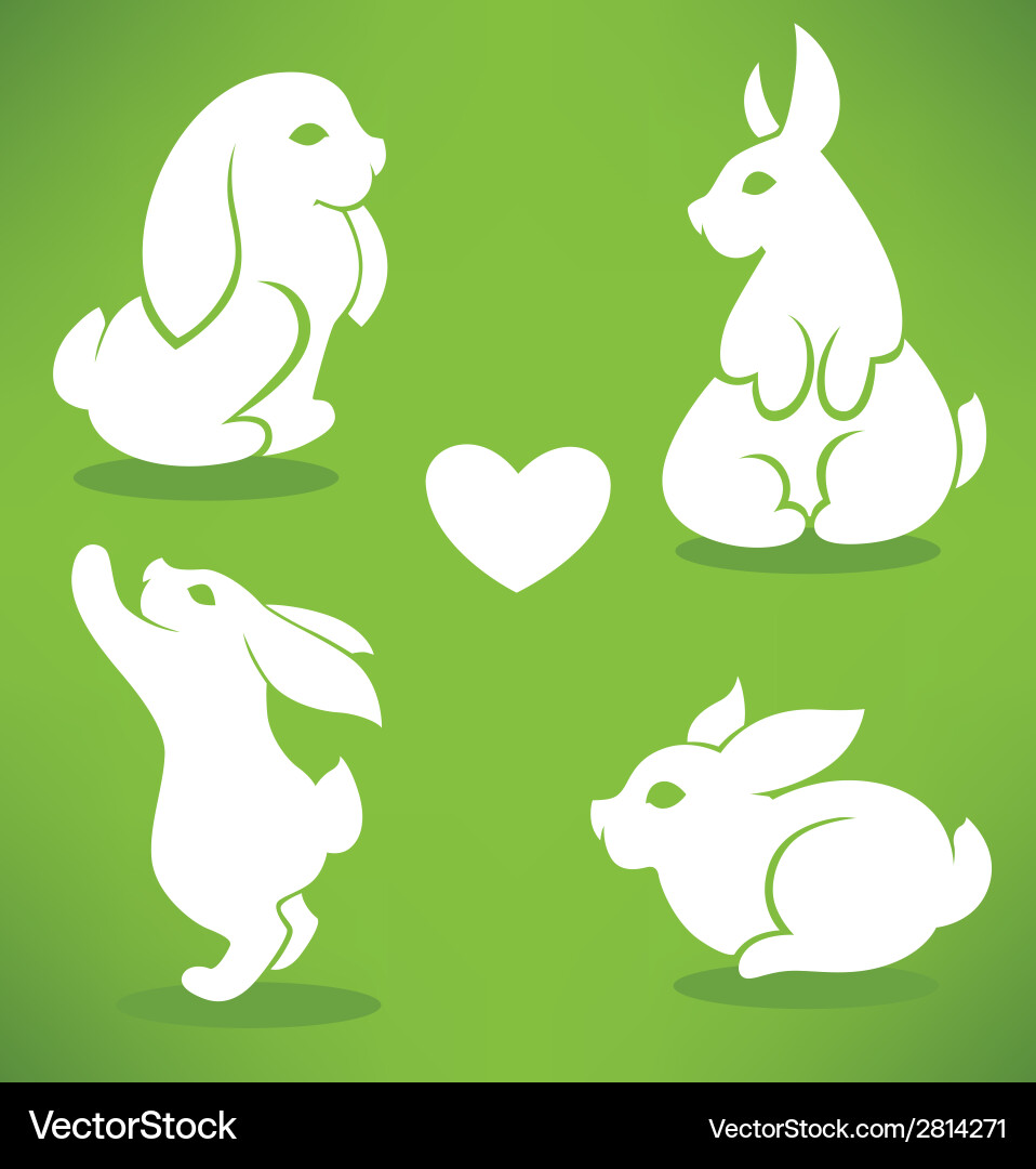 Cute bunny Royalty Free Vector Image - VectorStock
