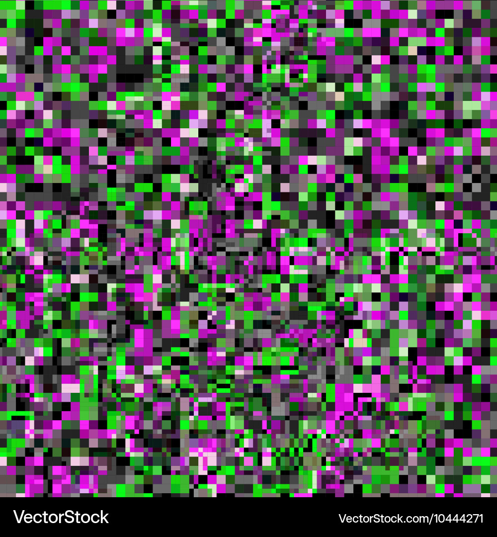 Glitchy Pixel Noise Background Royalty Free Vector Image