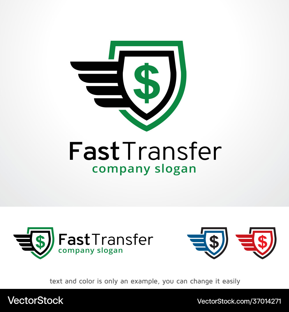 Money logo template design Royalty Free Vector Image