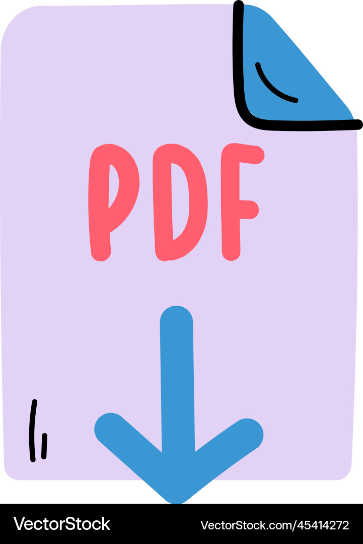 Download PDF Icon Royalty Free Vector Image - VectorStock