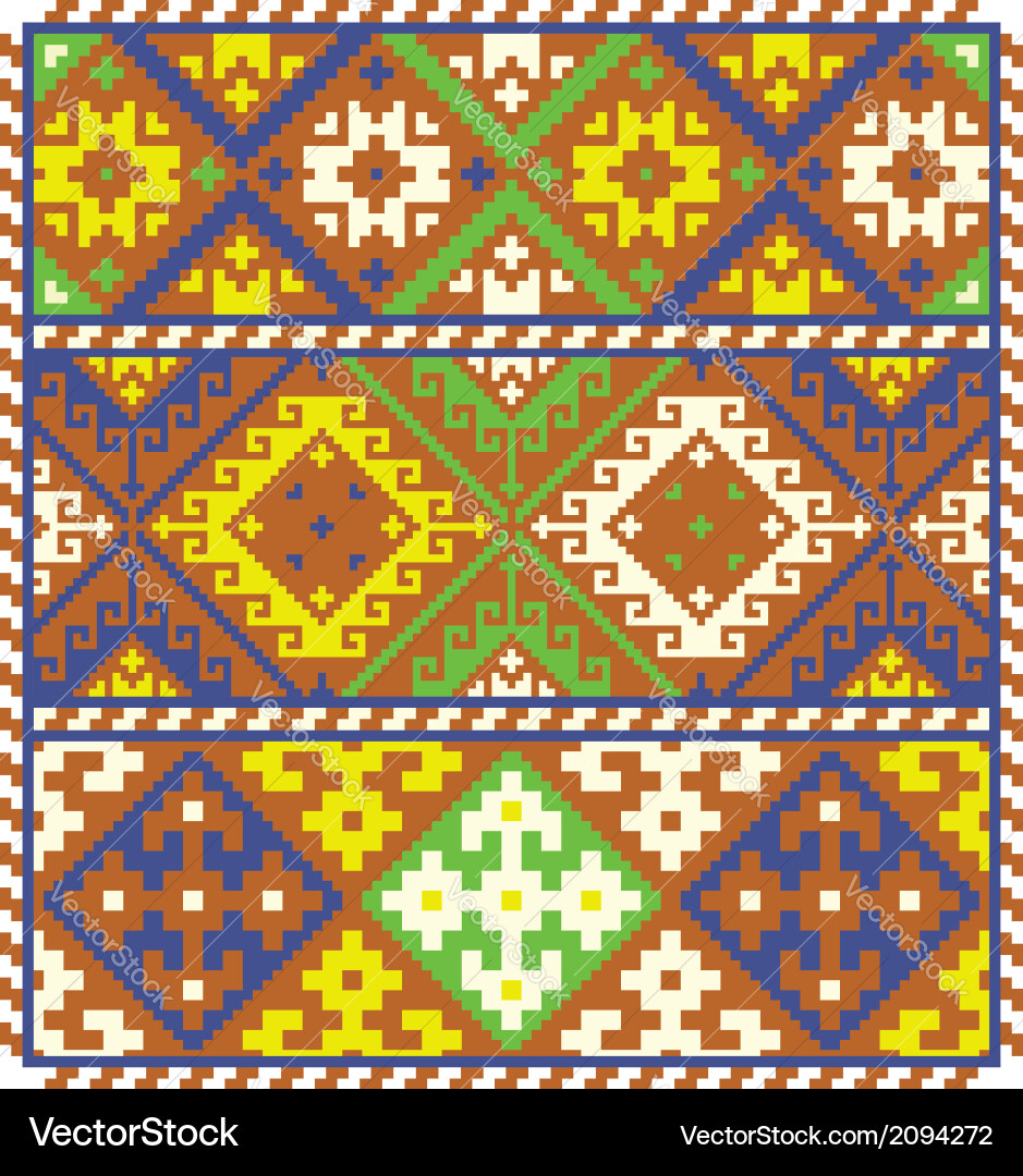 Ethnic ukrainian patterns Royalty Free Vector Image