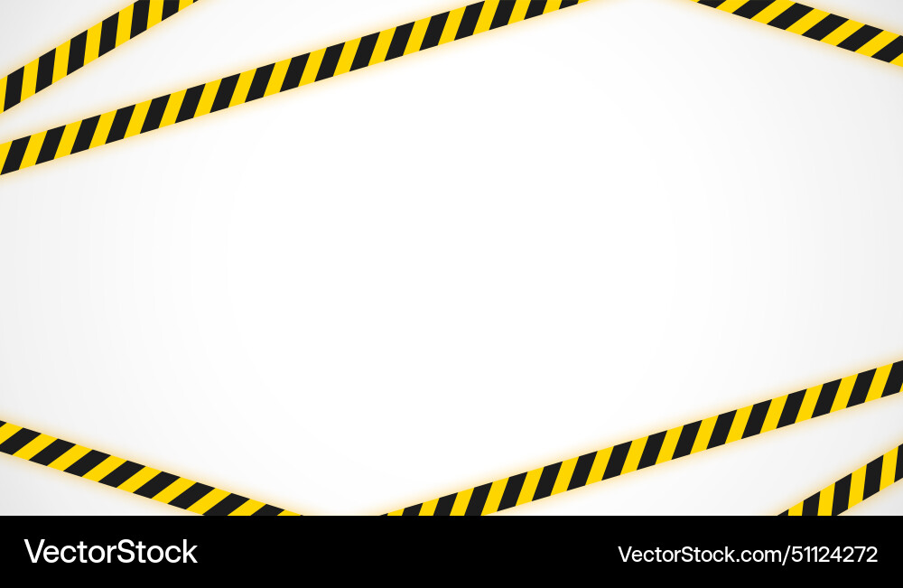 Yellow and black ribbon background for restricted Vector Image